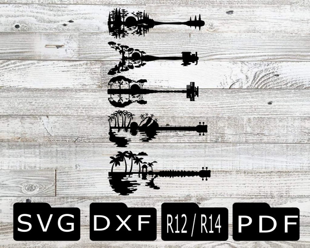 Guitar Svg, Guitar Dxf, Guitar, Plasma, Laser, Cnc, Svg, Dxf, Guitar ...