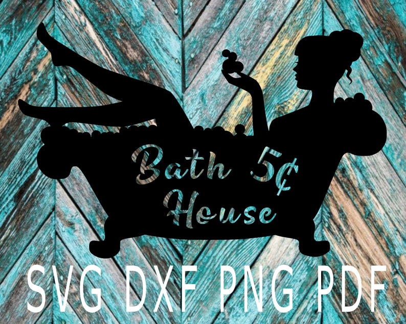 DXF SVG Cut File CNC Plasma Laser Bathroom Sign | Etsy