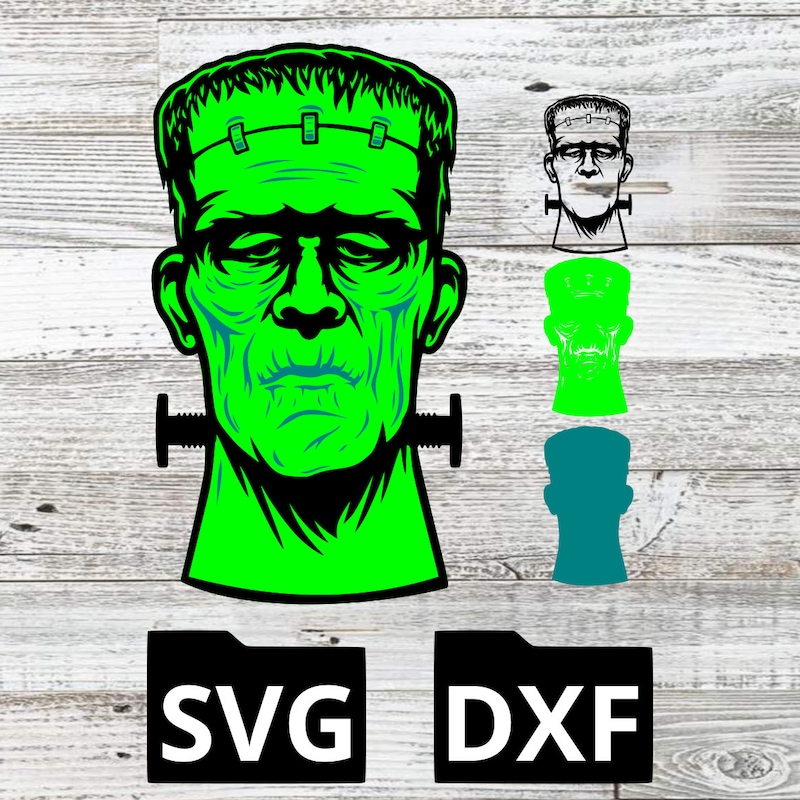 Frankenstein Stencil - Etsy