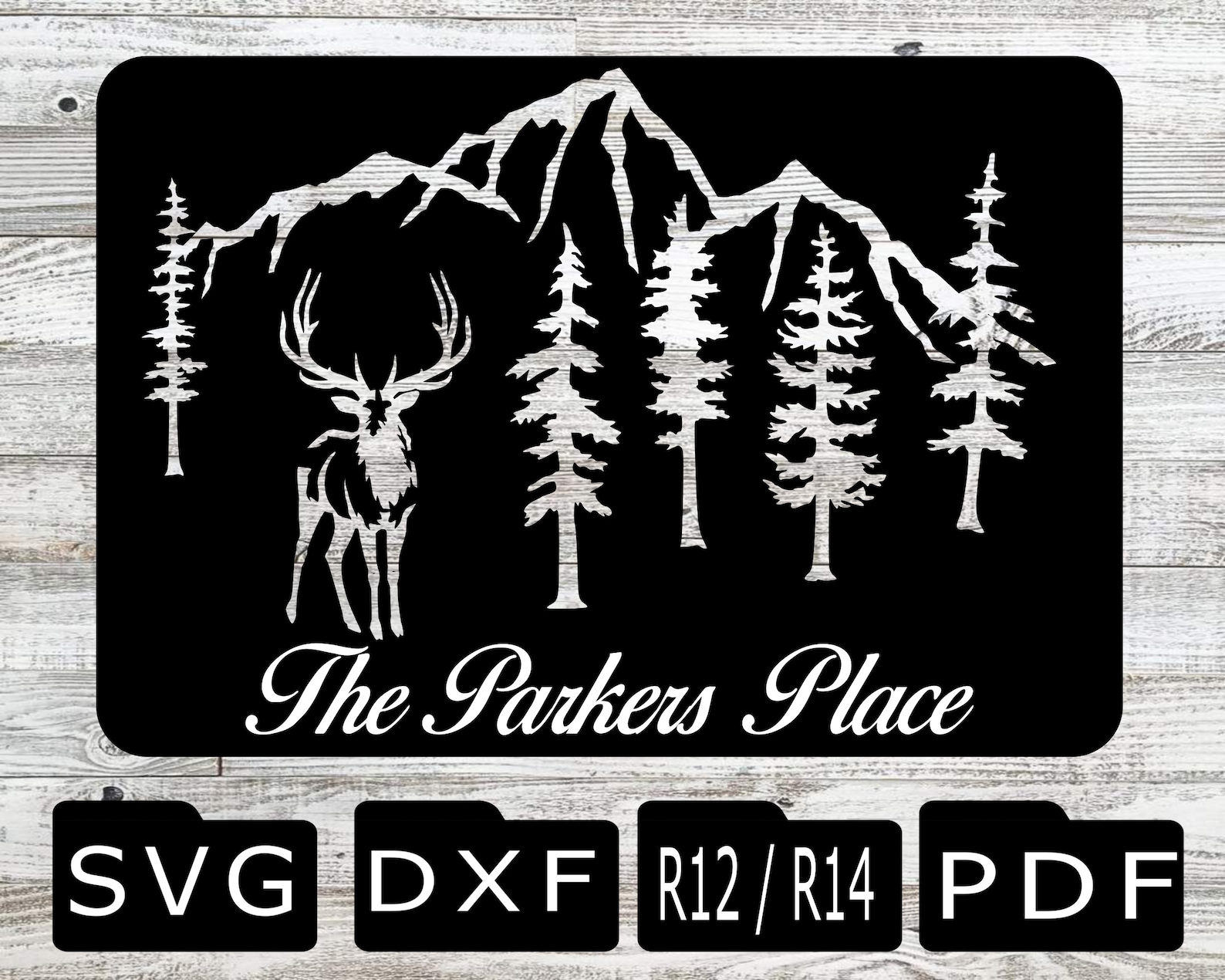 Elk Address Svg, Elk Monogram Svg, Elk Monogram Dxf, Elk Address Dxf ...