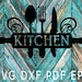 Kitchen, DXF, SVG, Cut File, File, CNC, Plasma, Laser, Spoon, Fork ...