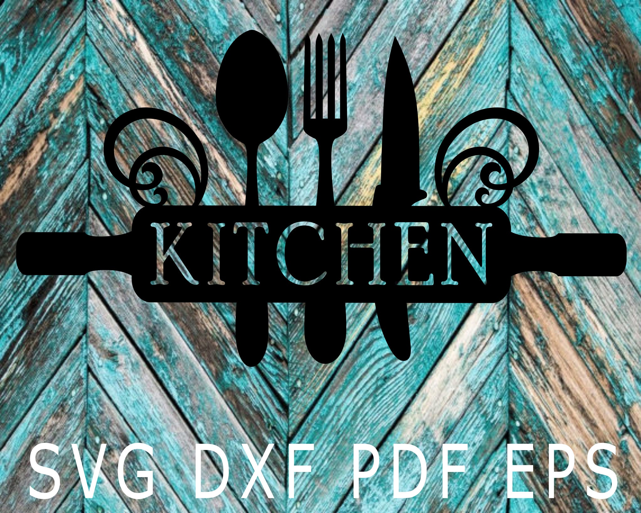 Kitchen DXF SVG Cut File File CNC Plasma Laser Spoon - Etsy