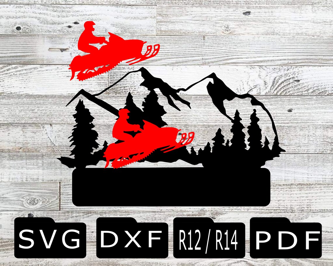 Snowmobile Monogram, SVG, DXF, Winter SVG, Snowmobile Svg, Snowmobile ...