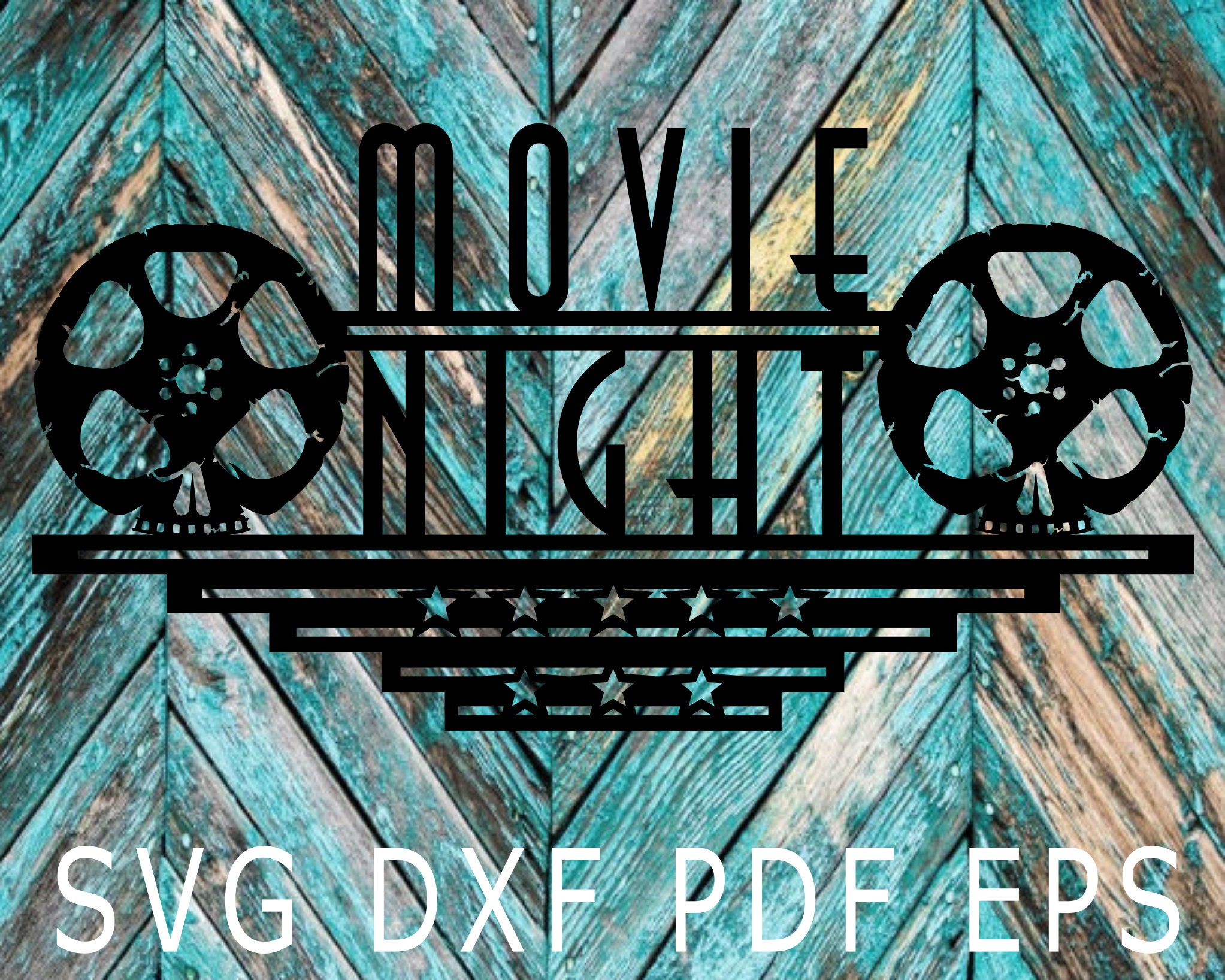 Horror Scary Movie Nigh Monogram Outdoor SVG DXF PDF - Etsy