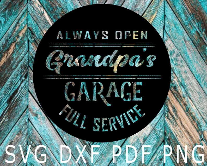 Grandpa Garage Grandpas DXF SVG Cut File File CNC - Etsy UK