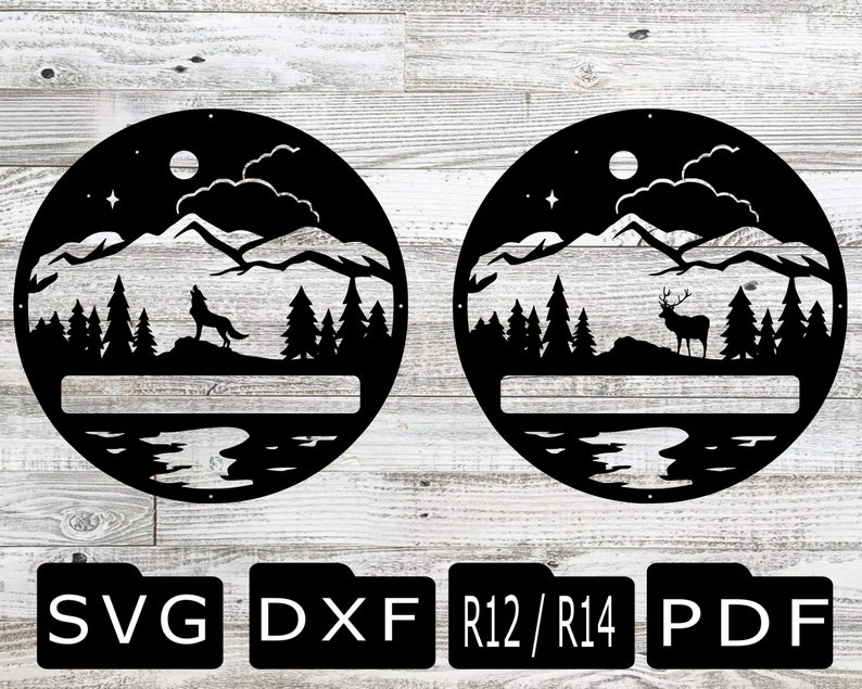 12 Monogram, Deer, Elk, Bear, SVG, DXF, CNC, Plasma, Laser, Deer ...