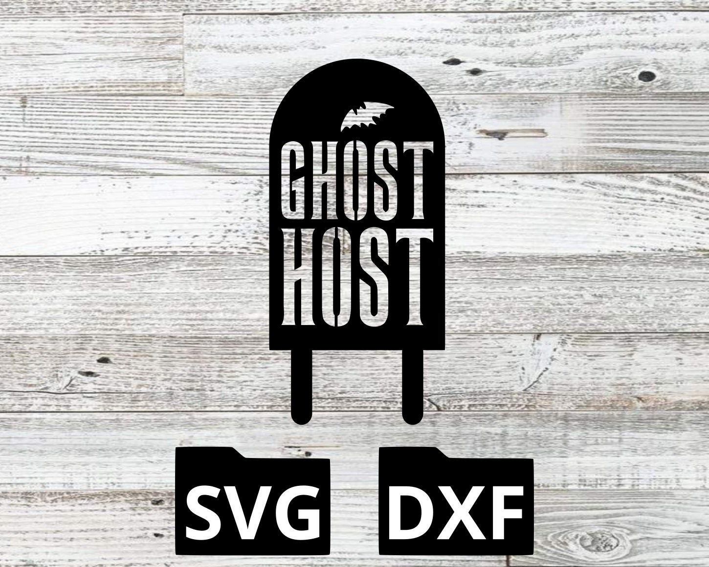 Ghost Host Svg Ghost Host Dxf Halloween Svg Halloween Dxf - Etsy
