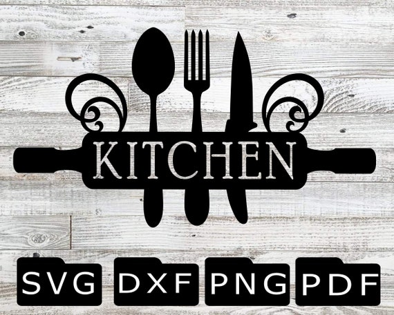 Kitchen DXF SVG Cut File File CNC Plasma Laser Spoon - Etsy