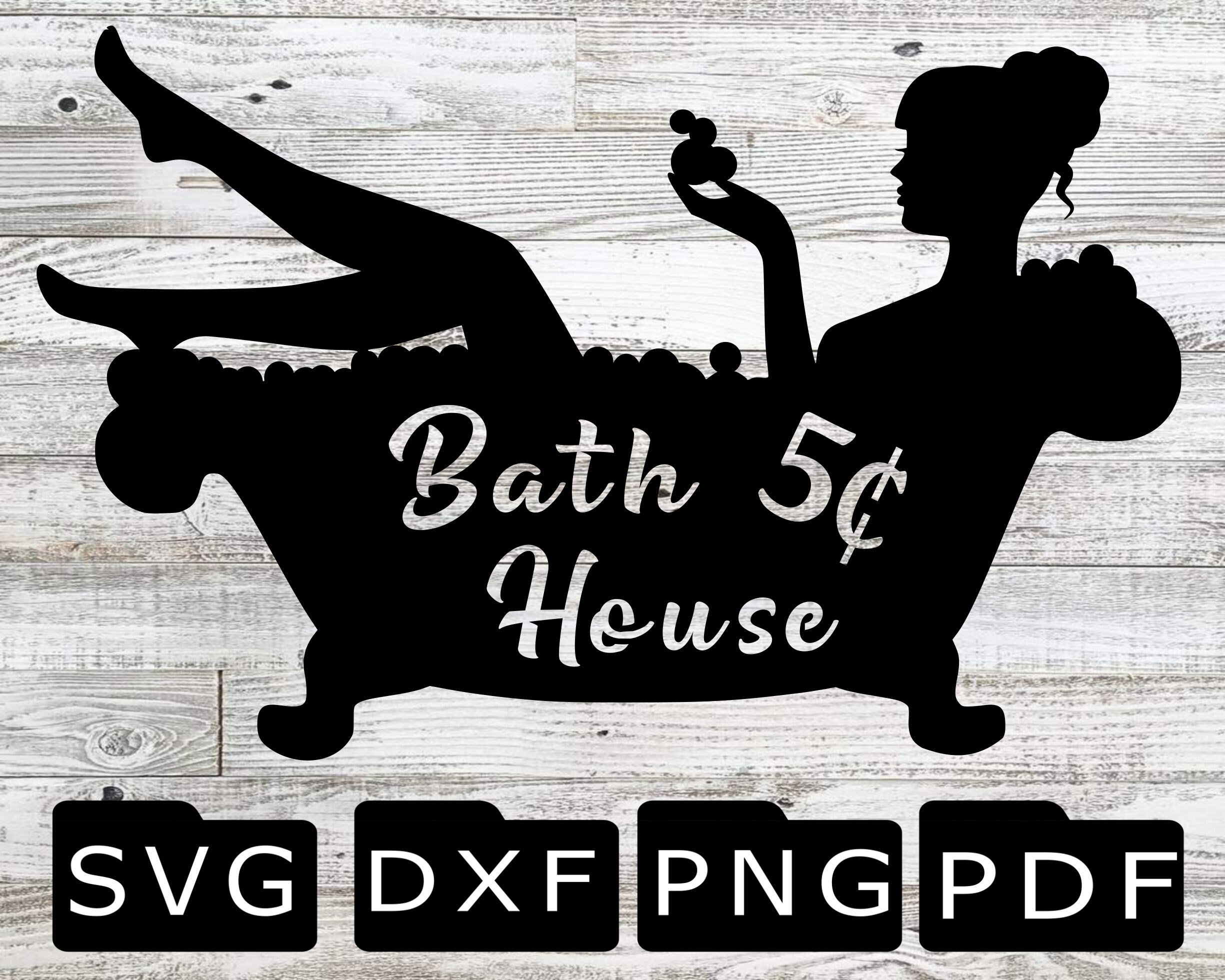 Bathroom, Bath House, Cabin, SVG, DXF, Plasma, Laser, CNC, Outdoor ...