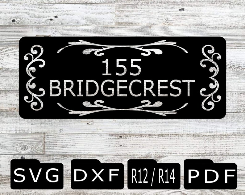 Address SVG, Address DXF, Address Sign, SVG, Dxf, Cnc, Plasma, Laser ...