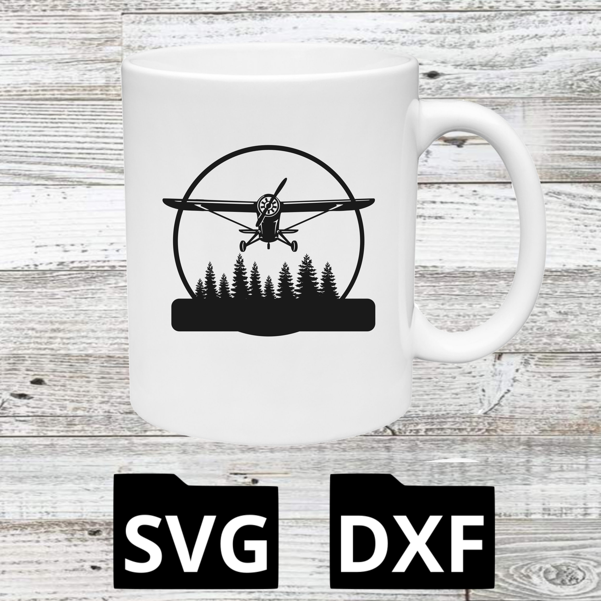 Aviation Monogram SVG DXF, Airplane Cut File - Etsy