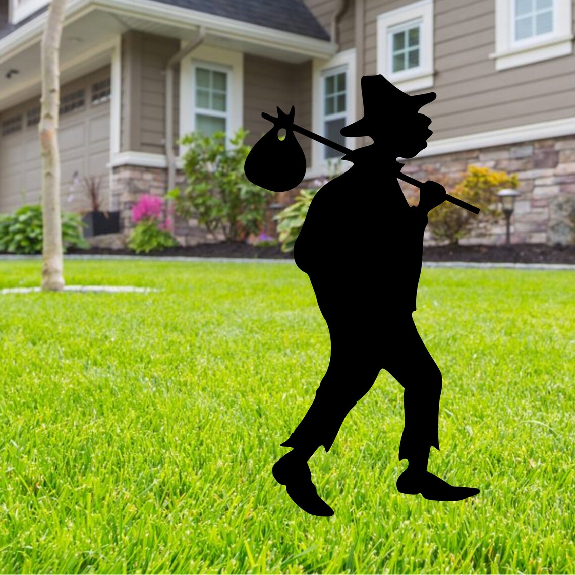 Hobo, Garden Gnome, SVG, DXG, Plasma, Laser, Hobo Dxf, Hobo SVG, Garden ...