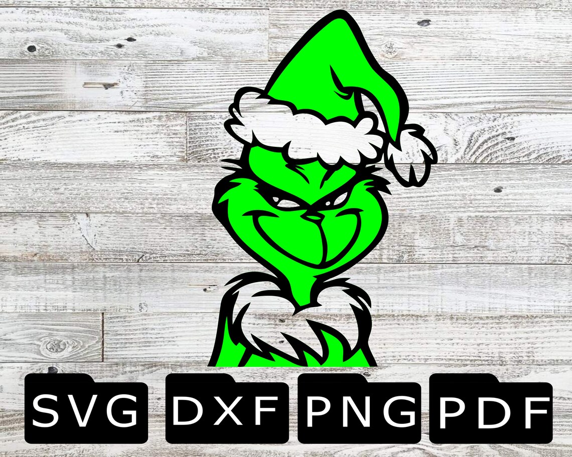 SVG DXF PDF CutFile Laser Plasma Grinch svg the grinch | Etsy