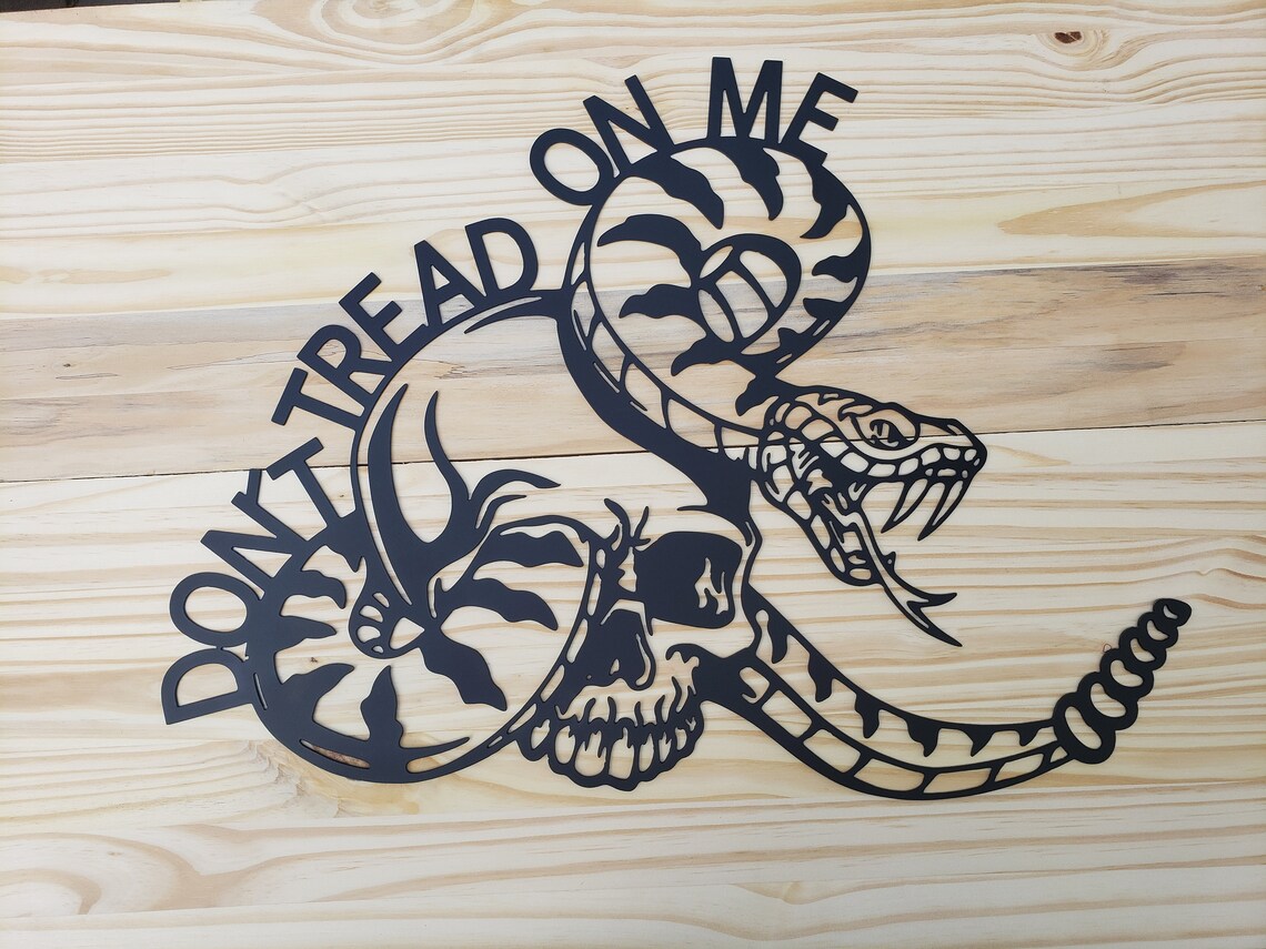 Don't Tread on Me SVG, Gadsden Snake, Skull Cut File (digital Download ...