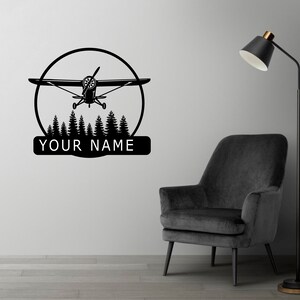 Airplane Monogram DXF SVG Cut File File CNC Plasma Laser Wilderness Air ...