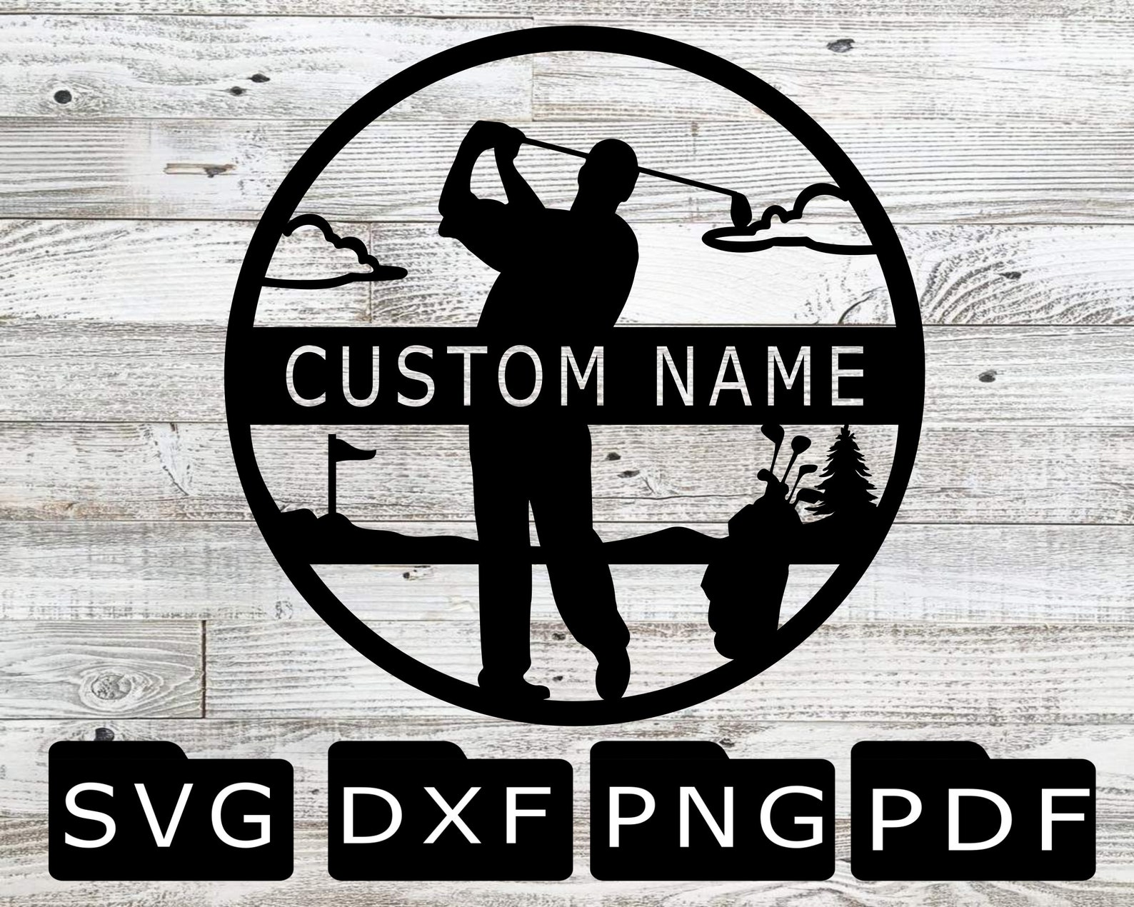 DXF File SVG File Cut File Cnc File Plasma Laser Golf | Etsy