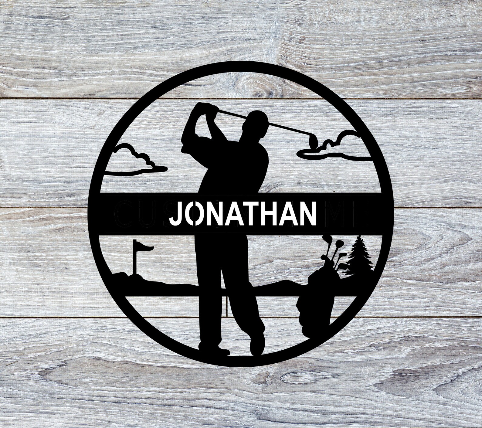 24x24 Men's Golf Metal Wall Art Décor for Man Cave - Etsy