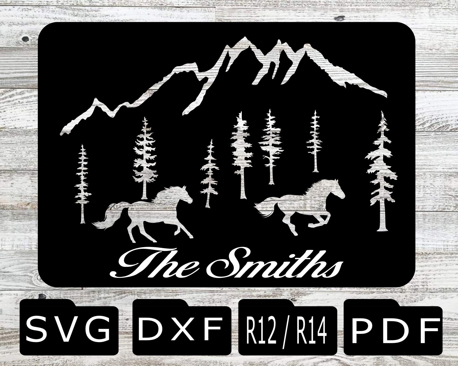 Horse Monogram Svg, Horse Monogram Dxf, Horse Address Sign Svg, Horse ...