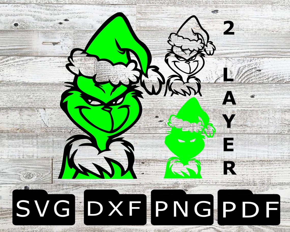 SVG DXF PDF CutFile Laser Plasma Grinch svg the grinch | Etsy