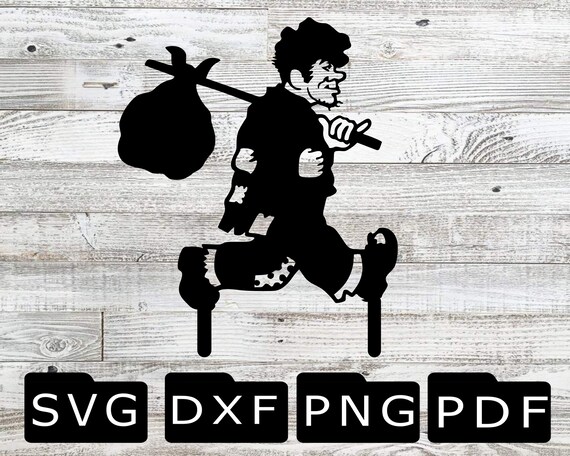 Garden Gnome Hobo Tramp Runaway DXF SVG Cut File File | Etsy