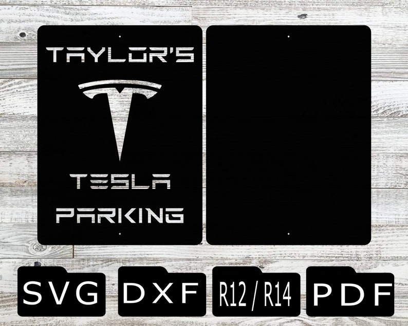 Tesla Parking Svg, Tesla Parking Dxf, Tesla Svg, Tesla Dxf, Parking Svg ...
