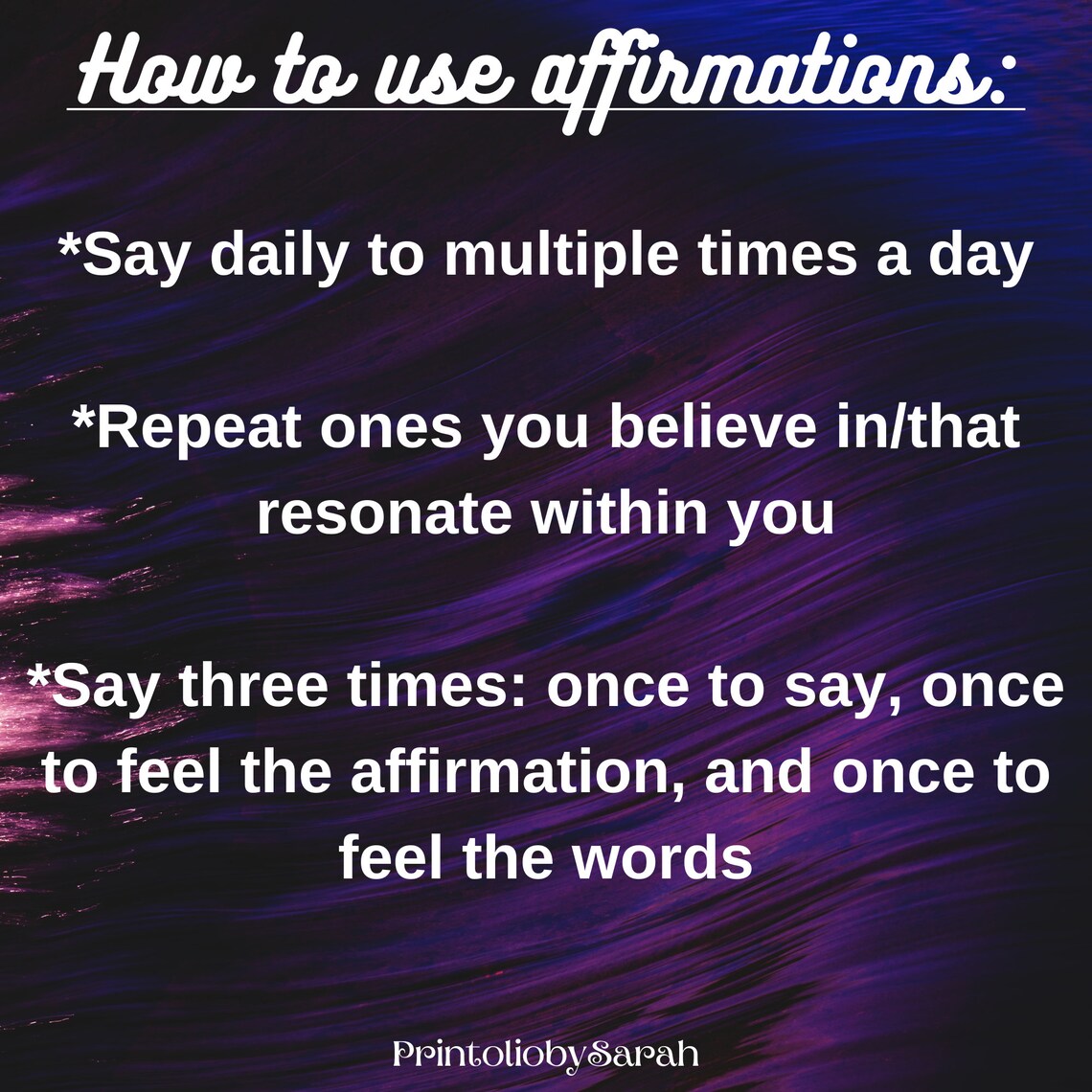 Ten Angel Number Affirmation Cards With Mystical Backgrounds Printable ...