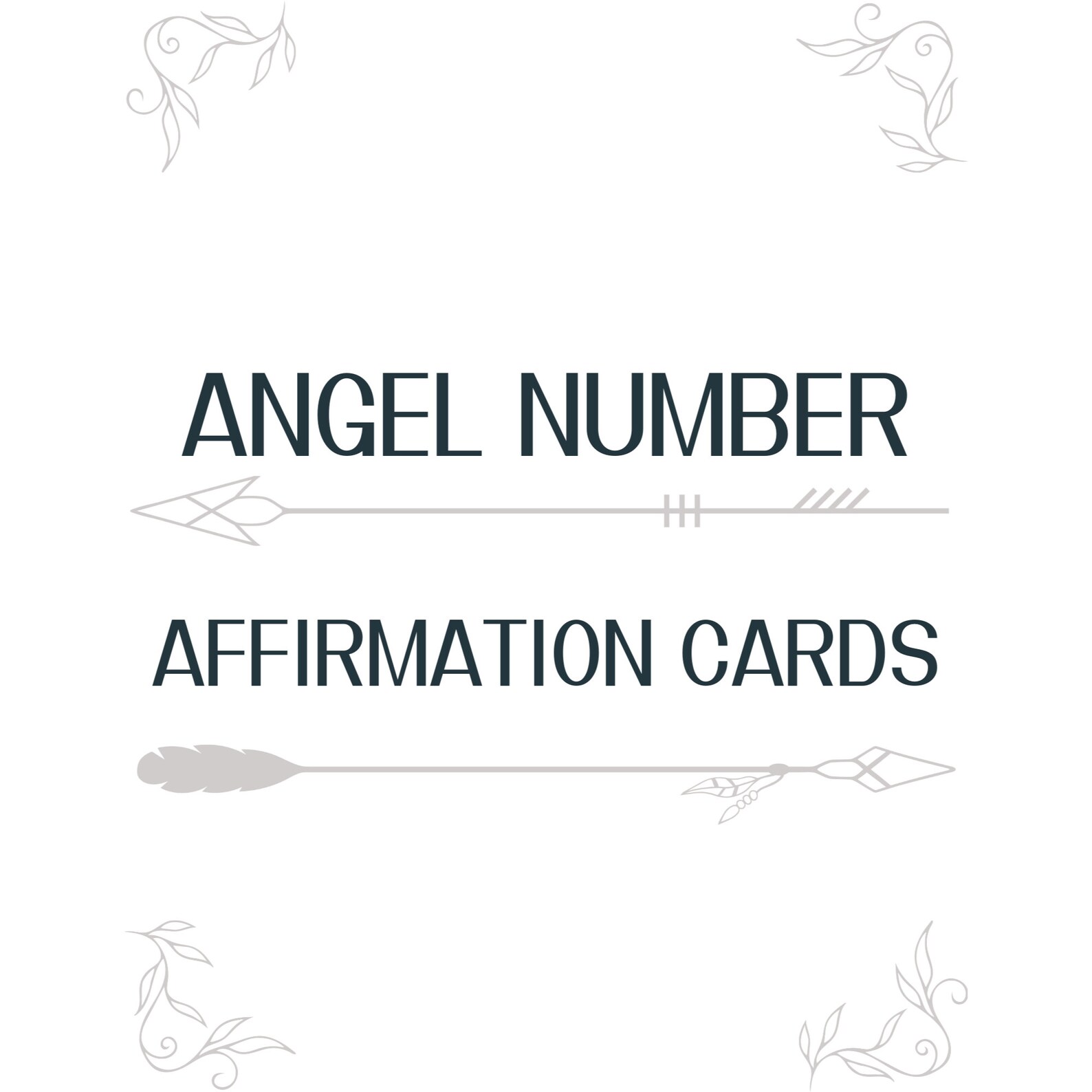 Ten Angel Number Affirmation Cards With Mystical Backgrounds Printable ...