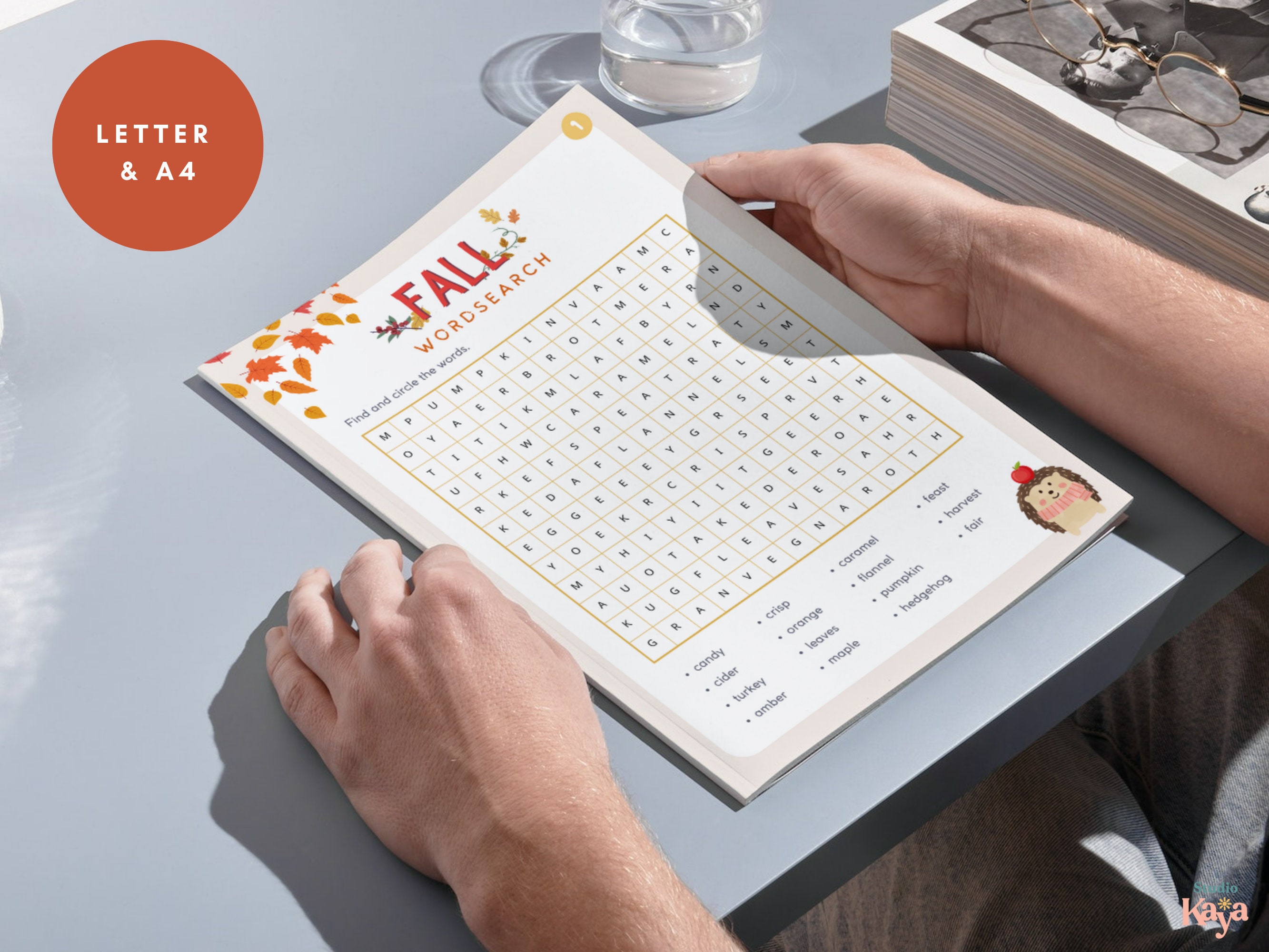 Fall Word Search, Printable Digital Download, Fun Kids & Teens ...