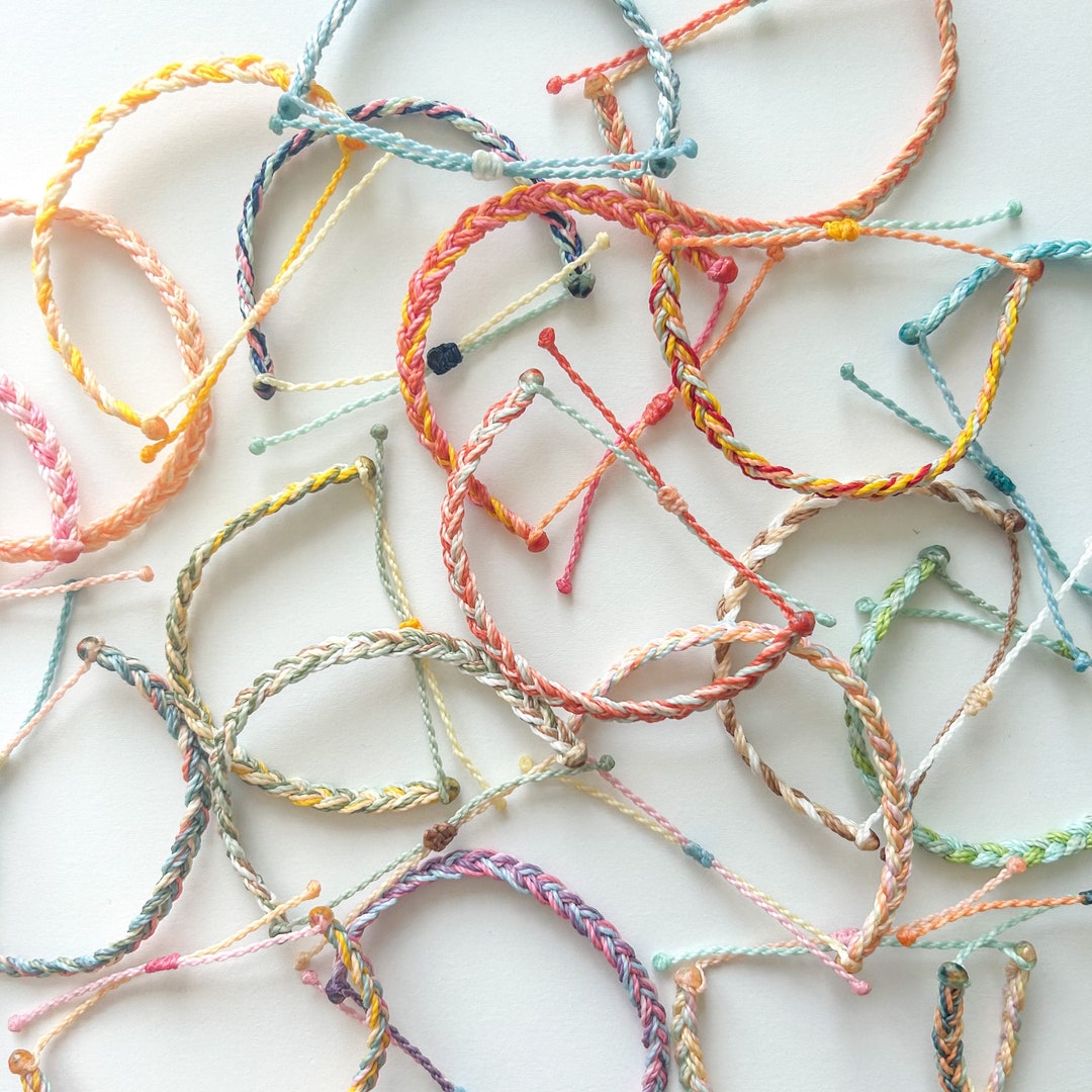 Braided Wax Cord Bracelets and Anklets | Adjustable and Waterproof ...