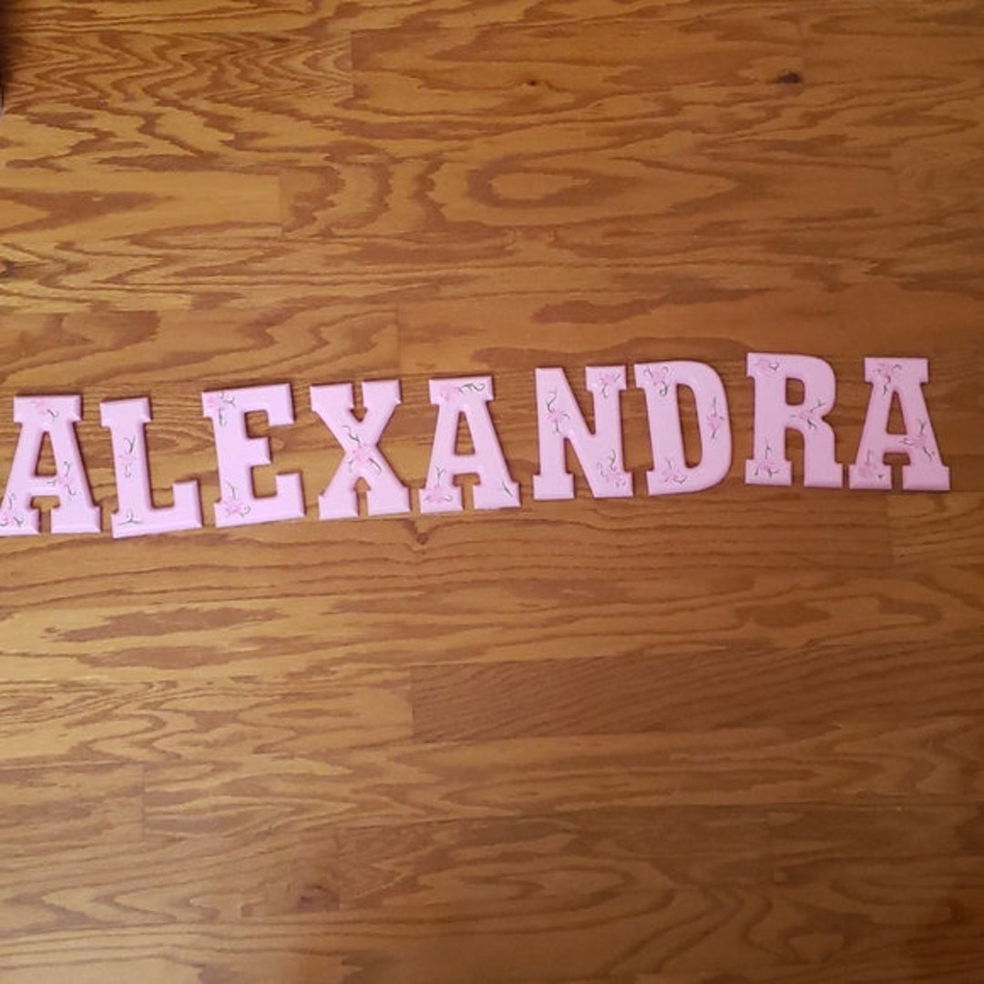 Alexandra Handpainted Letters - Etsy