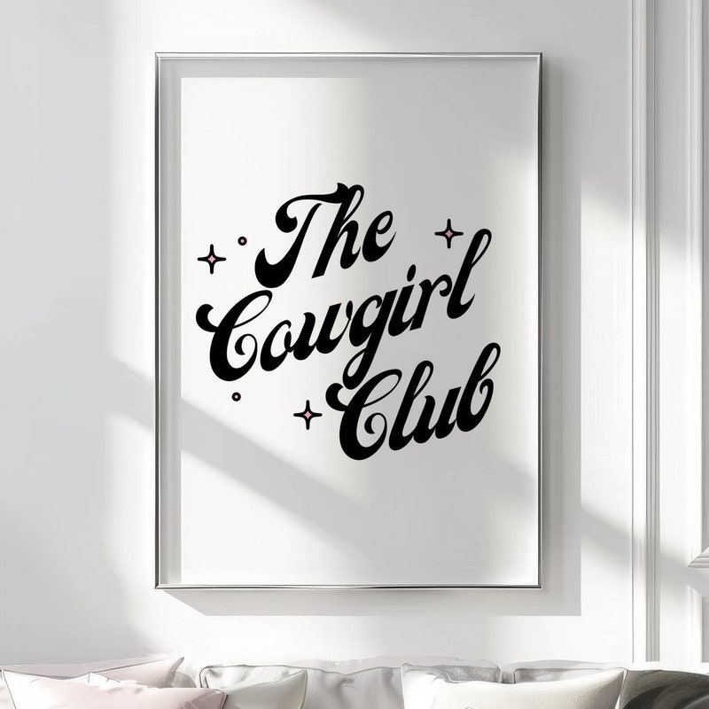 Vintage Cowgirl Poster - Etsy