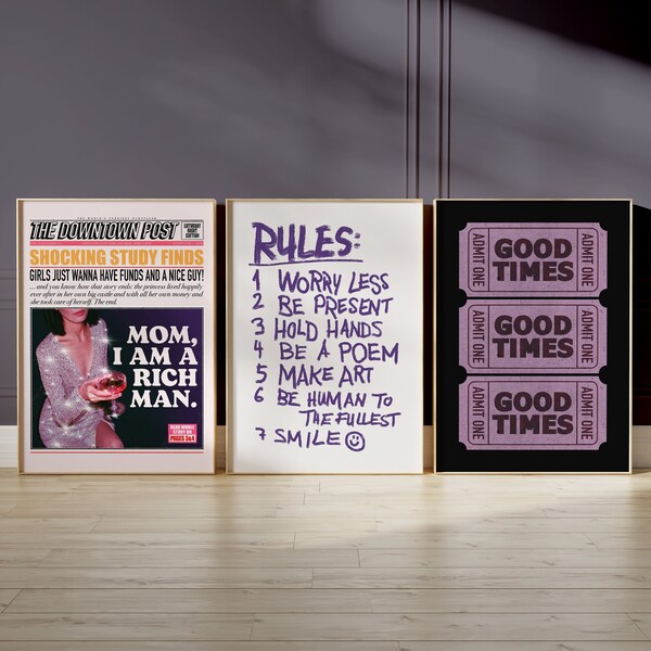 Funky Vintage Art - Etsy