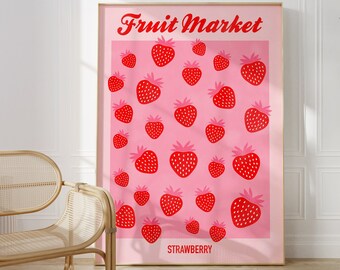 Strawberry Core Art - Etsy