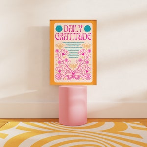 Daily Positive Affirmation Wall Art Teen Girls Room Decor, Preppy Stuff ...