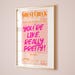You're Like Really Pretty Guest Check Poster Preppy Dorm Decor, Pink ...