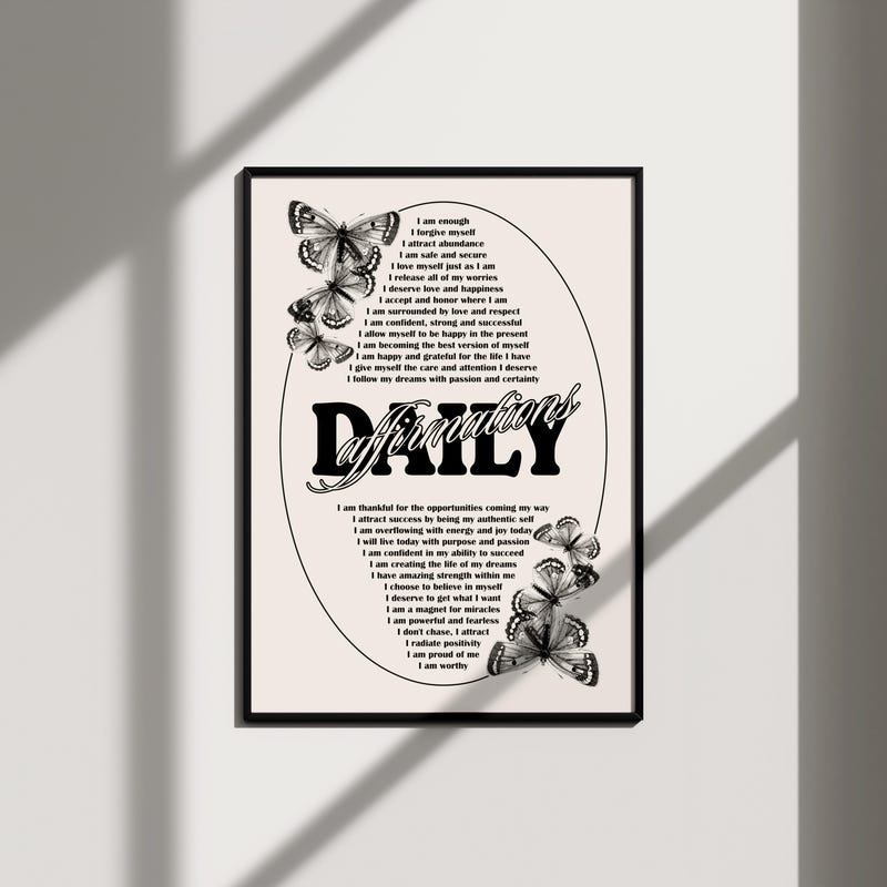 Affirmation Wall Art - Etsy