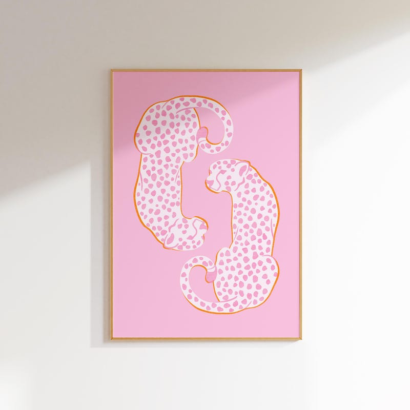 Pink Cheetah Print Room Decor - Etsy