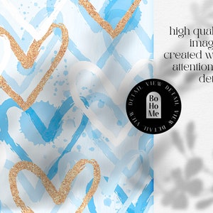 Blue Hearts Preppy Wall Art Printable, Preppy Room Decor for Teens ...
