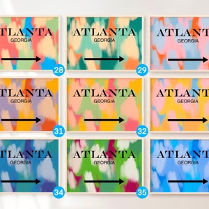 Custom Location Sign, Preppy Wall Art Printable, Dorm Decor for College ...