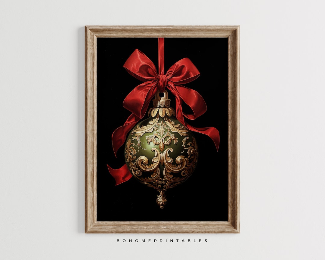 Rustic Christmas Painting Vintage Home Decor Antique Art - Etsy