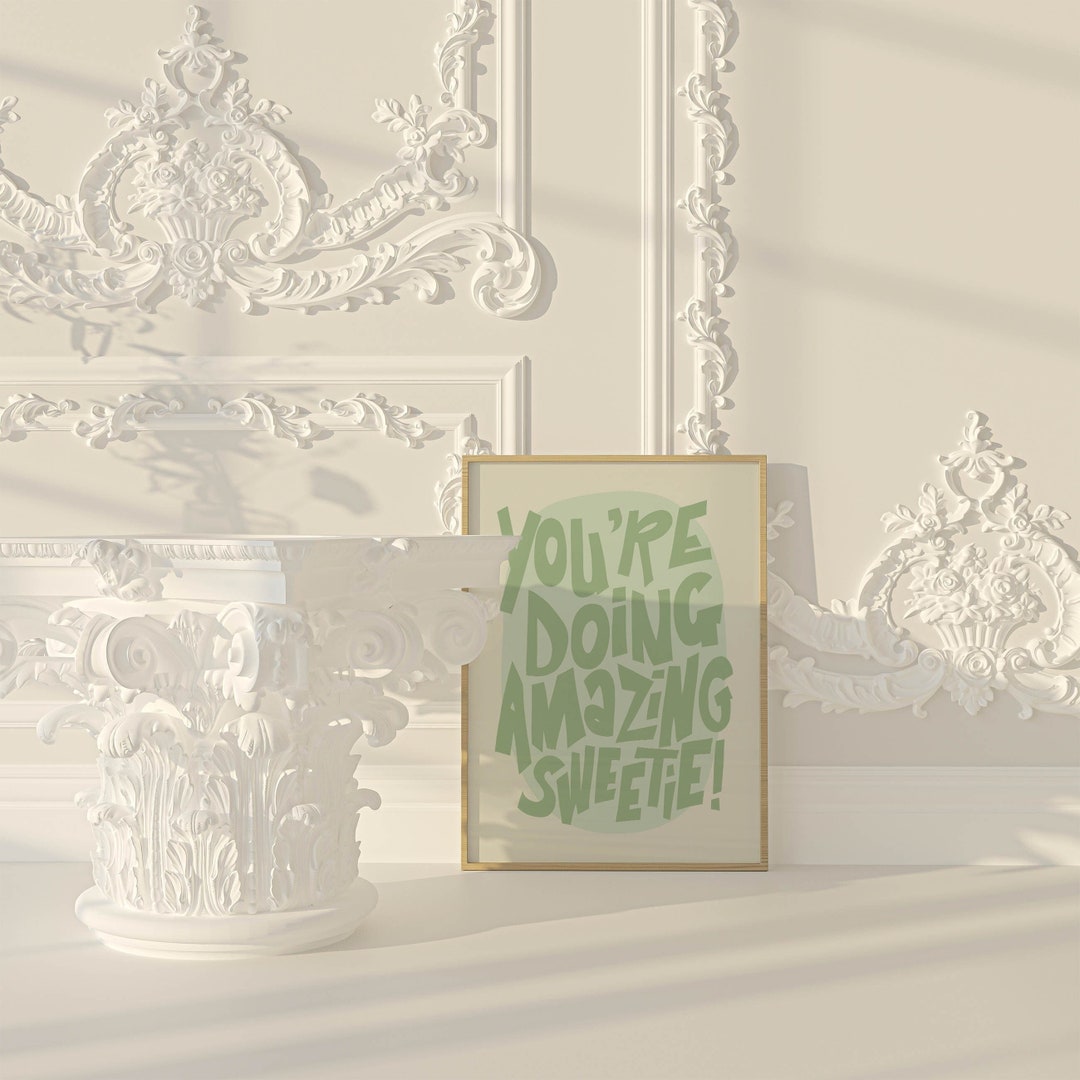 Sage Green Wall Art Trendy Girls Room Decor Typography Print ...