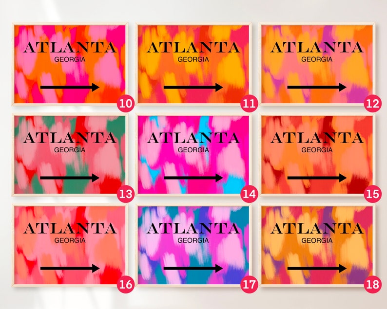 Custom Location Sign Preppy Wall Art Printable Dorm Decor - Etsy