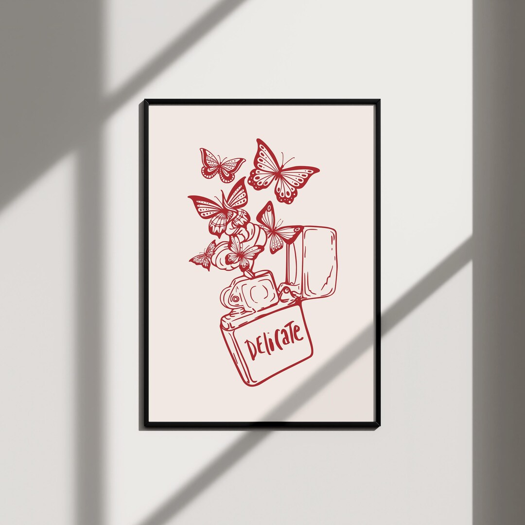 Lighters Aesthetic Poster Wall Art Trendy Bedroom Decor, Trendy Wall ...