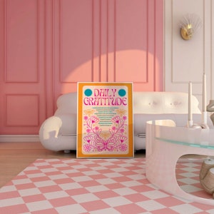 Daily Positive Affirmation Wall Art Teen Girls Room Decor, Preppy Stuff ...