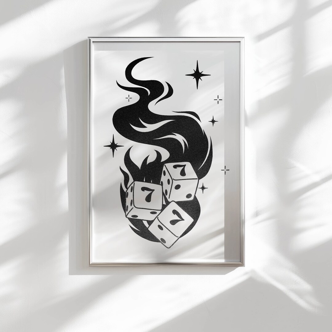 Retro Art Print Y2k Poster College Apartment Decor, Black and White Art ...