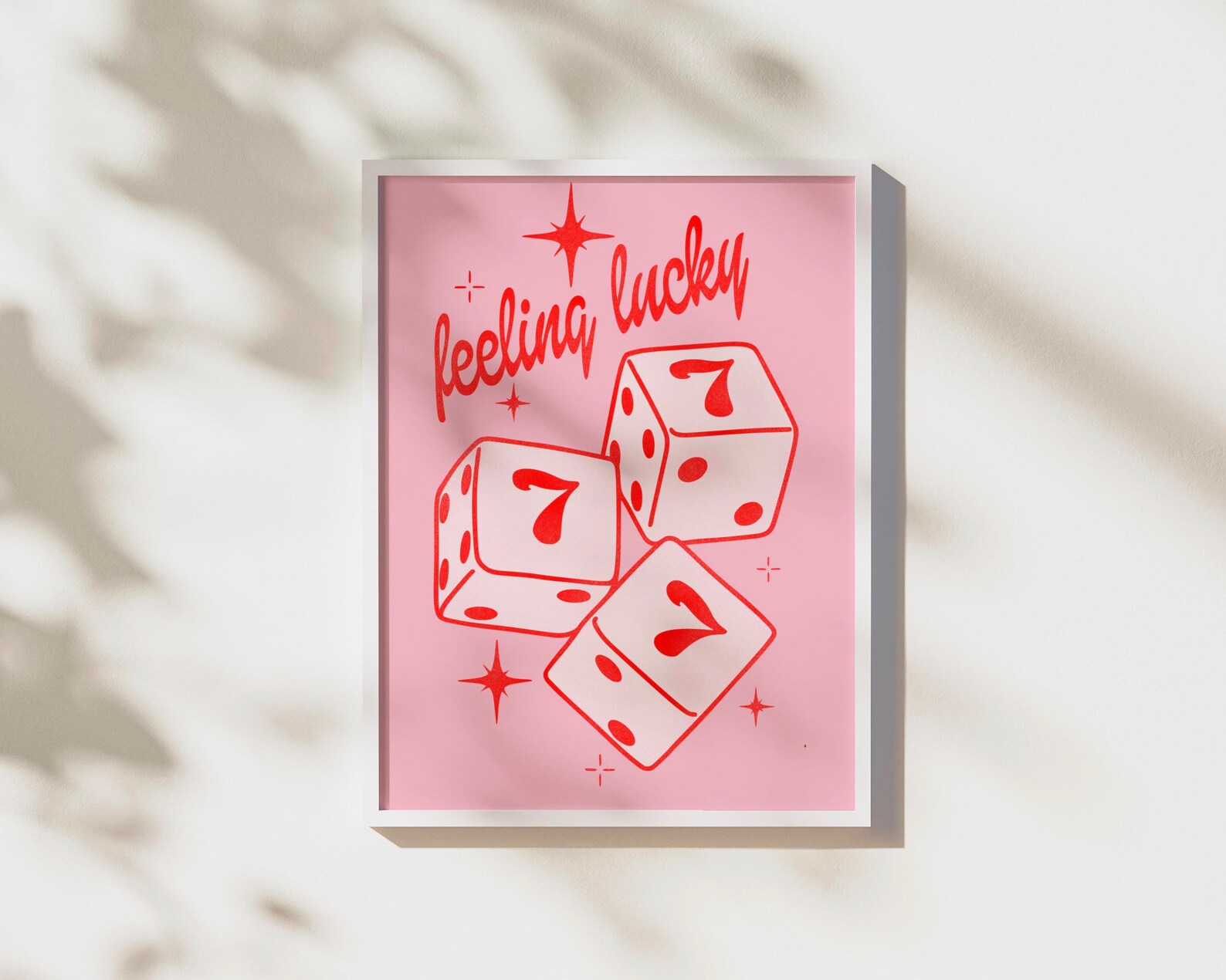 Casino Gallery Wall Set of 3 Piece Wall Art, Lucky You Queen Hearts Bar ...