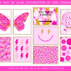 Pink Heart Preppy Wall Art Printable Preppy Room Decor for - Etsy