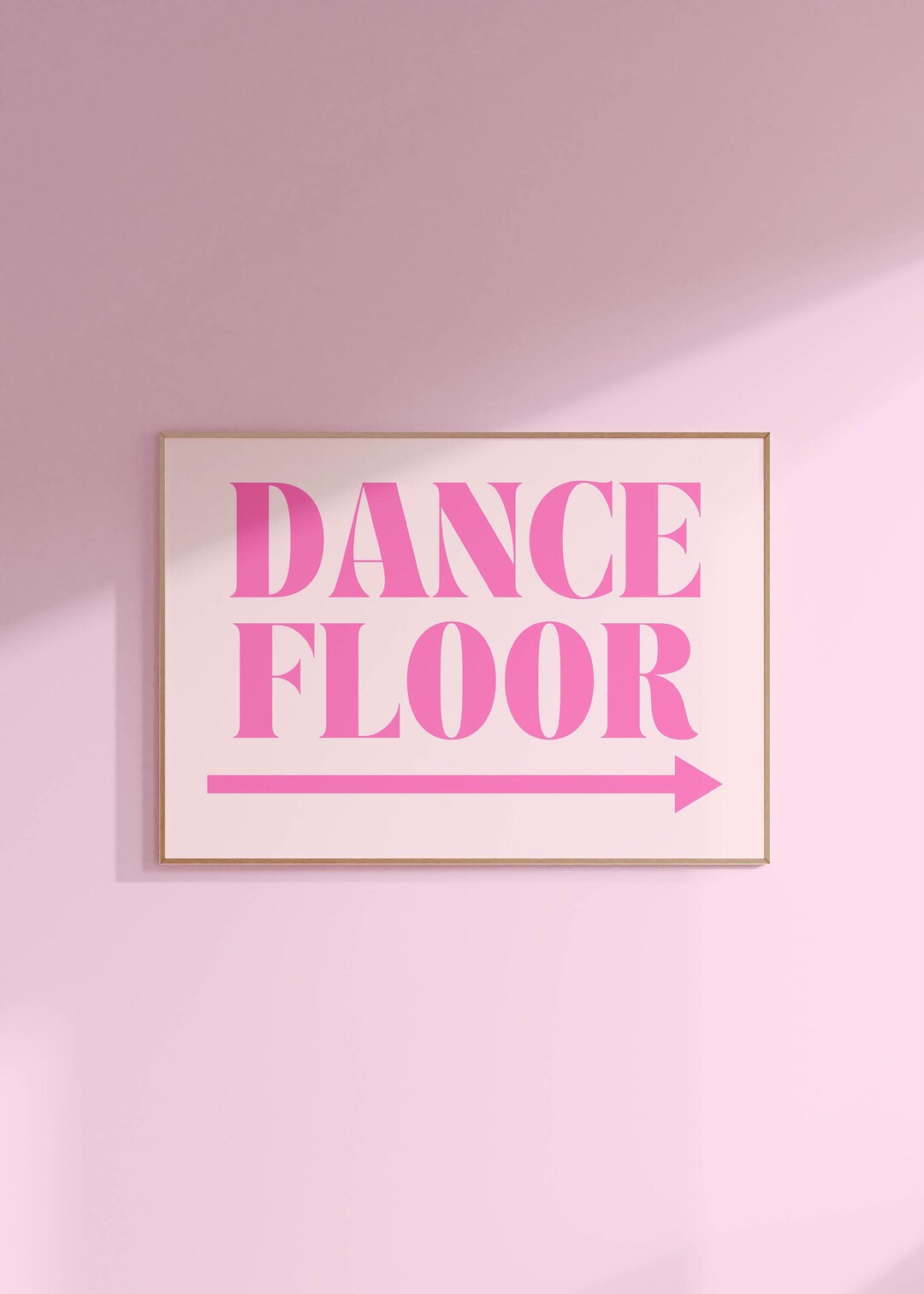 Dance Floor Sign Girly Wall Art Maximalist Decor, Y2k Preppy Room Decor ...