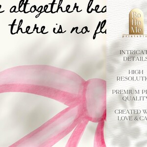 Scripture Wall Art Pink Print Bow Wall Decor, Trendy Wall Art Catholic ...