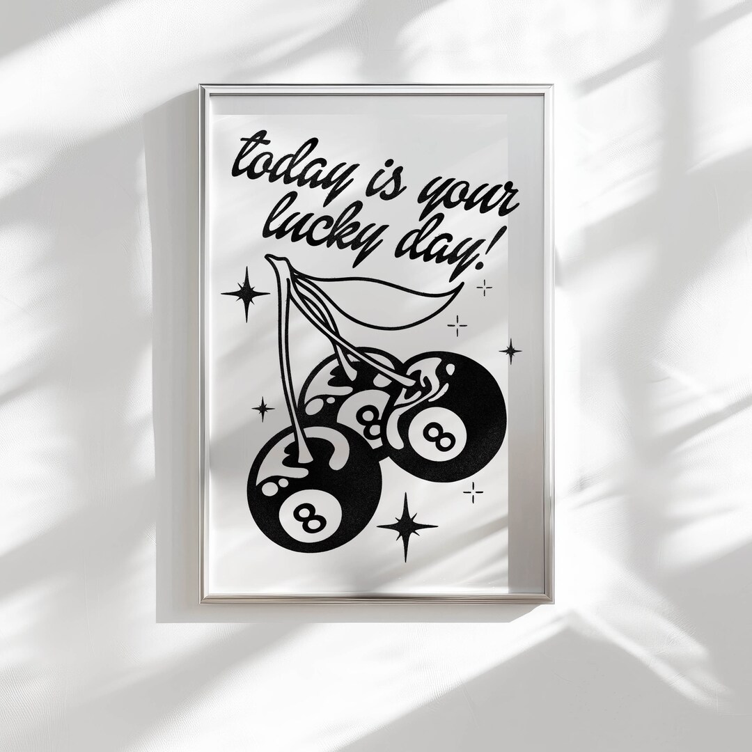 Retro Art Print Y2k Poster College Apartment Decor, Black and White Art ...